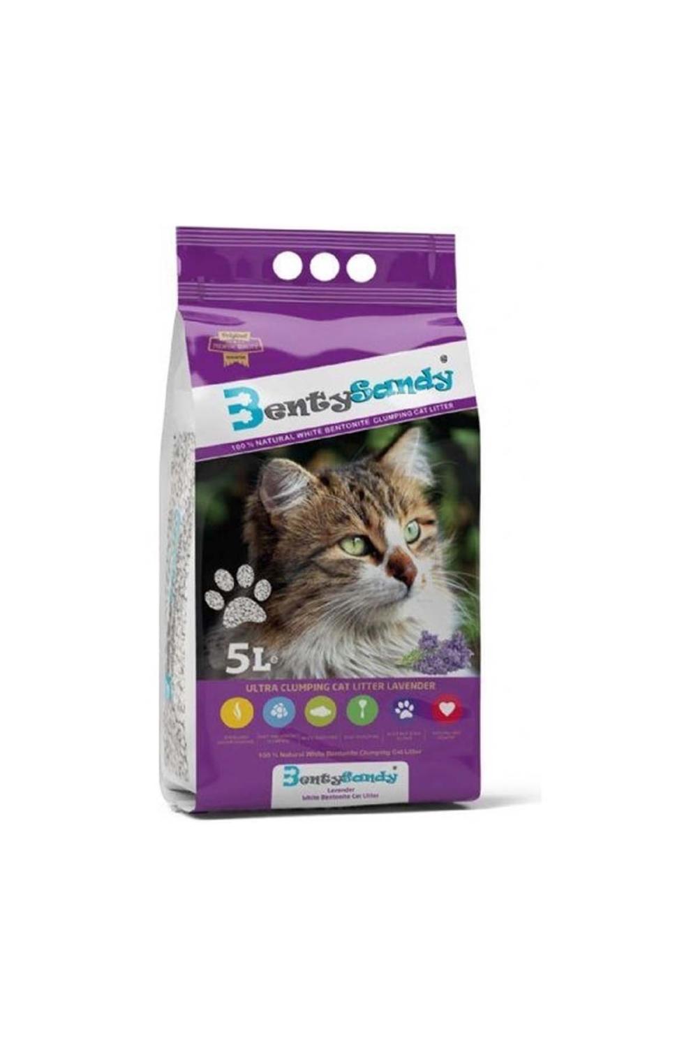 Benty Sandy 5 Lt Lavanta Kokulu Kalın Kedi Kumu - 500195 - 43.64 TL + KDV