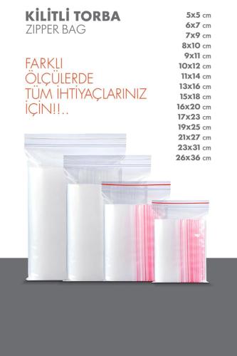 300 Adet 19 x 25 cm Kilitli Torba - F-1026 - 375.00 TL + KDV